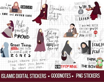 Islamic Digital Planner Stickers, Islamic Goodnotes Stickers, Digital ...
