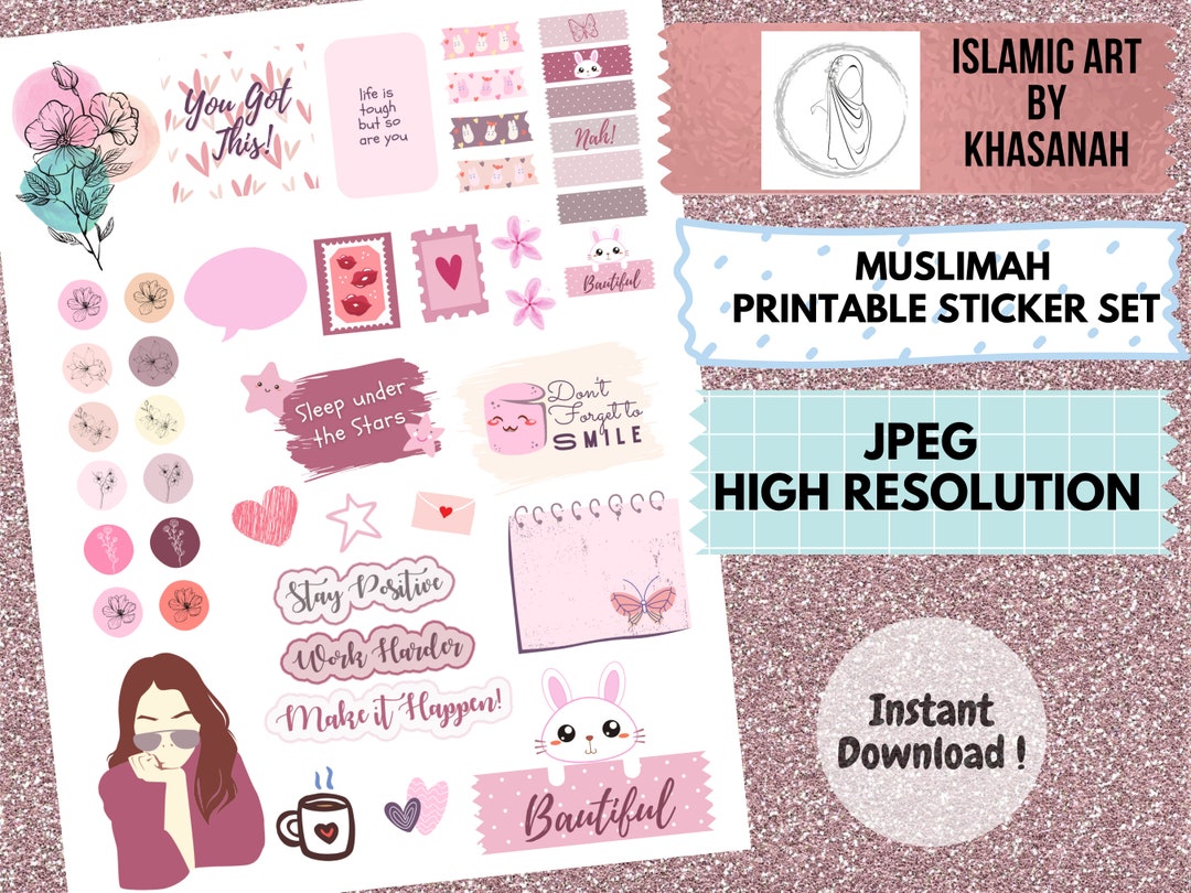 Diary Printable Stickers, Planner Printable Stickers, School Planner ...