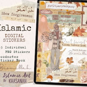 Islamic Goodnotes Stickers, Islamic Digital Planner Stickers, Hijab ...