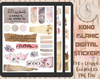 Islamic Goodnotes Stickers, Islamic Digital Planner Stickers, Hijab ...