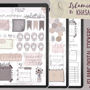Islamic Goodnotes Stickers, Qur'an Quote Stickers, Hijab Digital ...