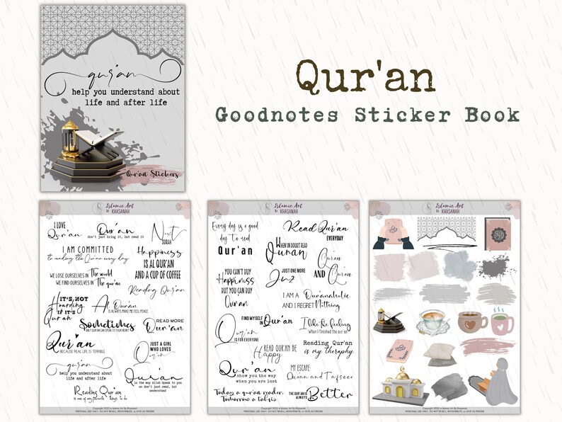 Quran Quote Digital Stickers Quran Goodnotes Stickers Quran - Etsy