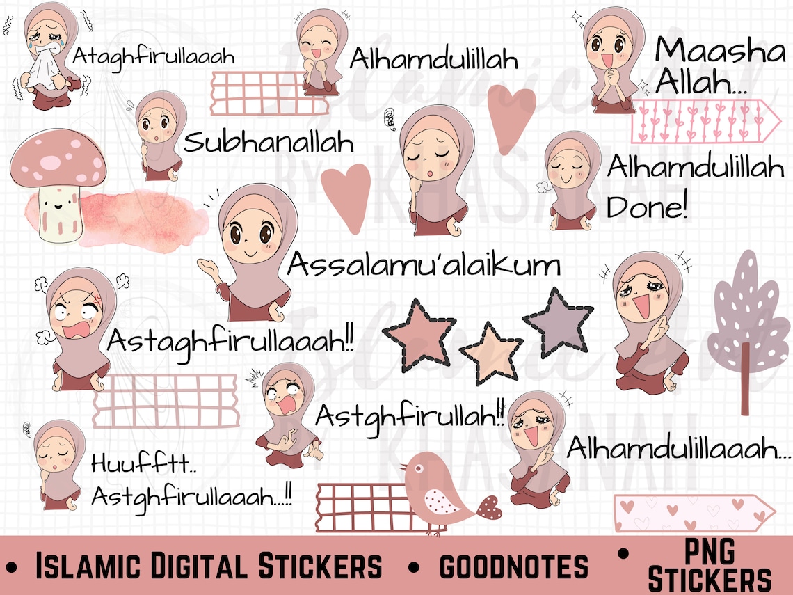 Islamic Digital Planner Stickers, Islamic Goodnotes Stickers, Digital ...
