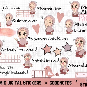 Islamic Digital Planner Stickers, Islamic Goodnotes Stickers, Digital ...