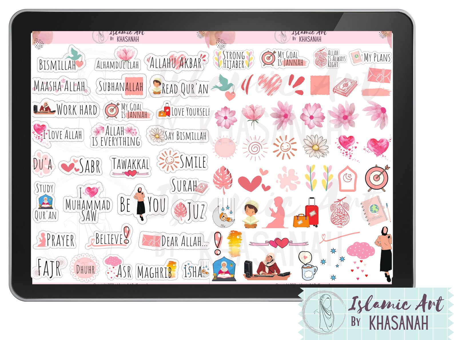 Islamic Digital Planner Stickers Islamic Goodnotes Stickers - Etsy