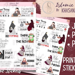 Islamic Goodnotes Stickers, Islamic Digital Planner Stickers, Hijab ...