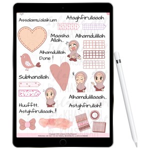 Islamic Digital Planner Stickers, Islamic Goodnotes Stickers, Digital ...