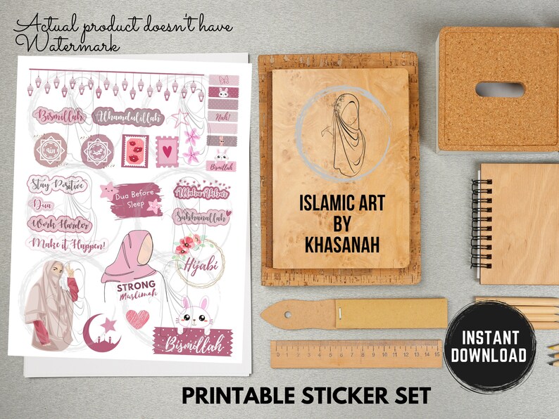 Islamic Printable Muslimah Girl Stickers Printable Instant - Etsy