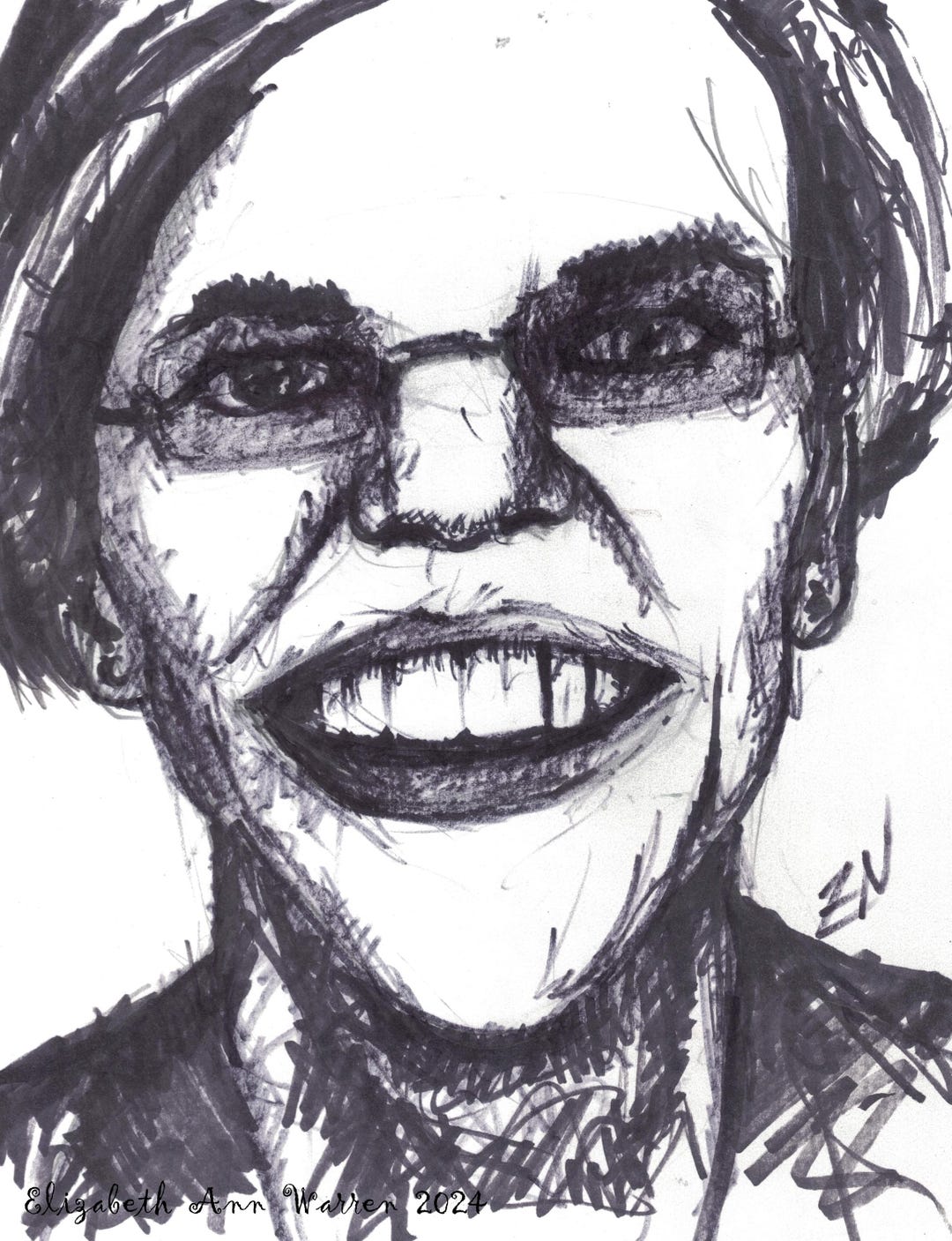 Elizabeth Ann Warren , Funny Poster, Political Activist Poster, Rally ...