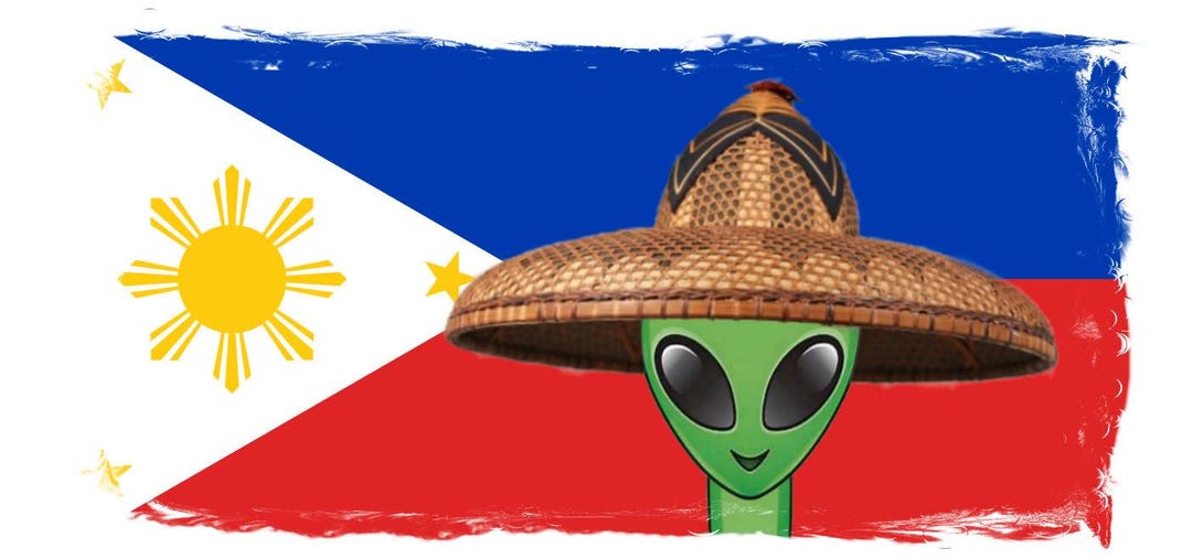 Philippines Alien Funny Poster, Political Satire, Wall Art - Etsy