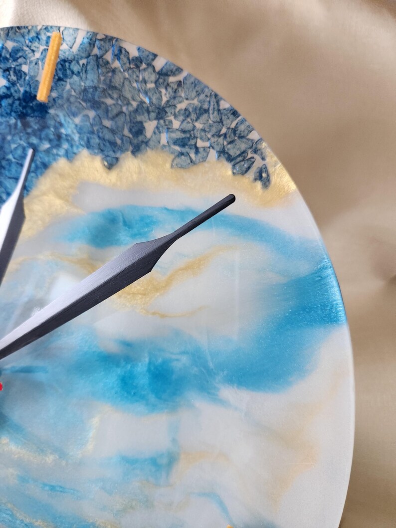 Blue Wall Clock - Etsy