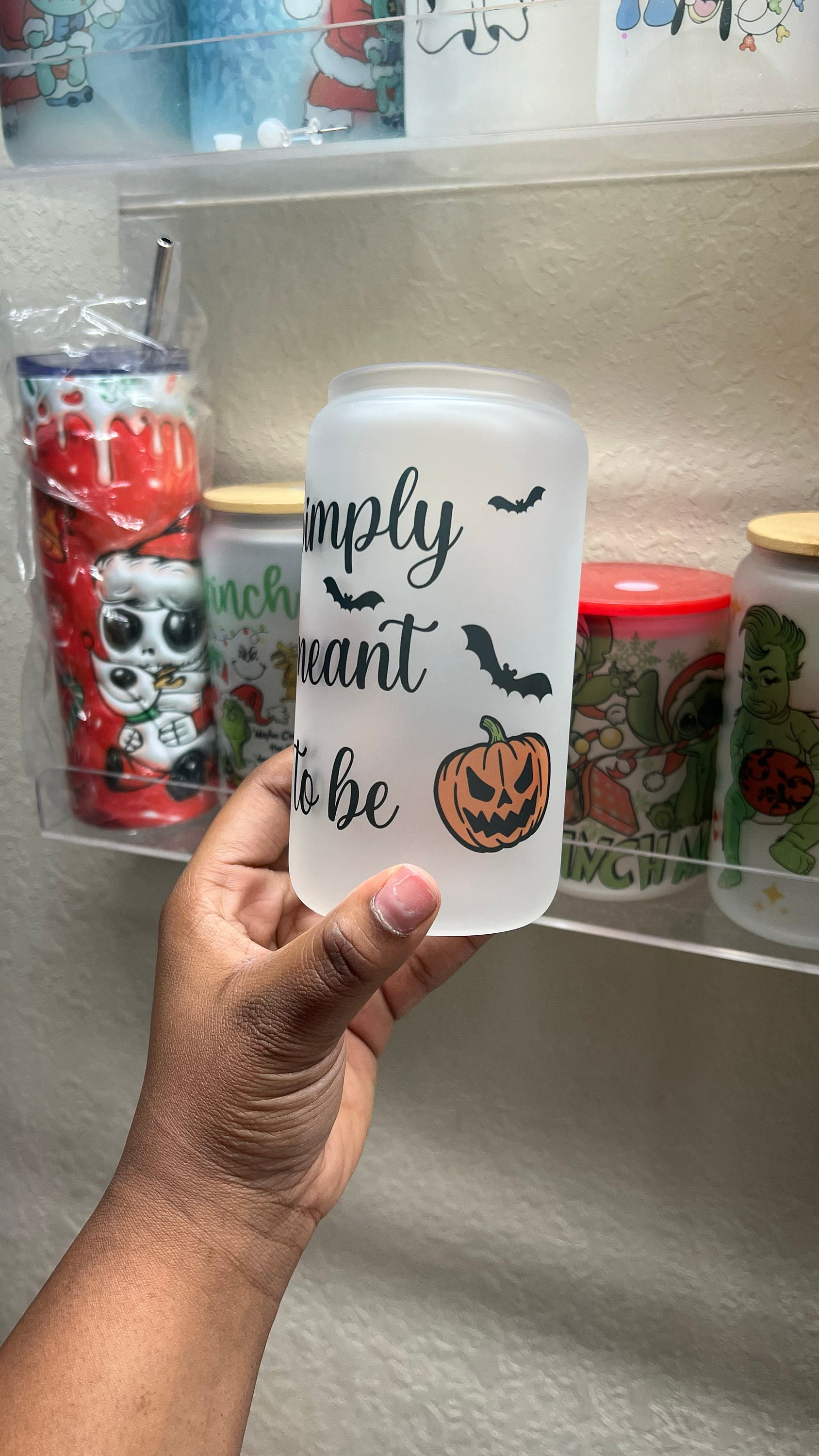 Jack and Sally Glass Max and Rox Goofy Movie Frosted Glass - Etsy