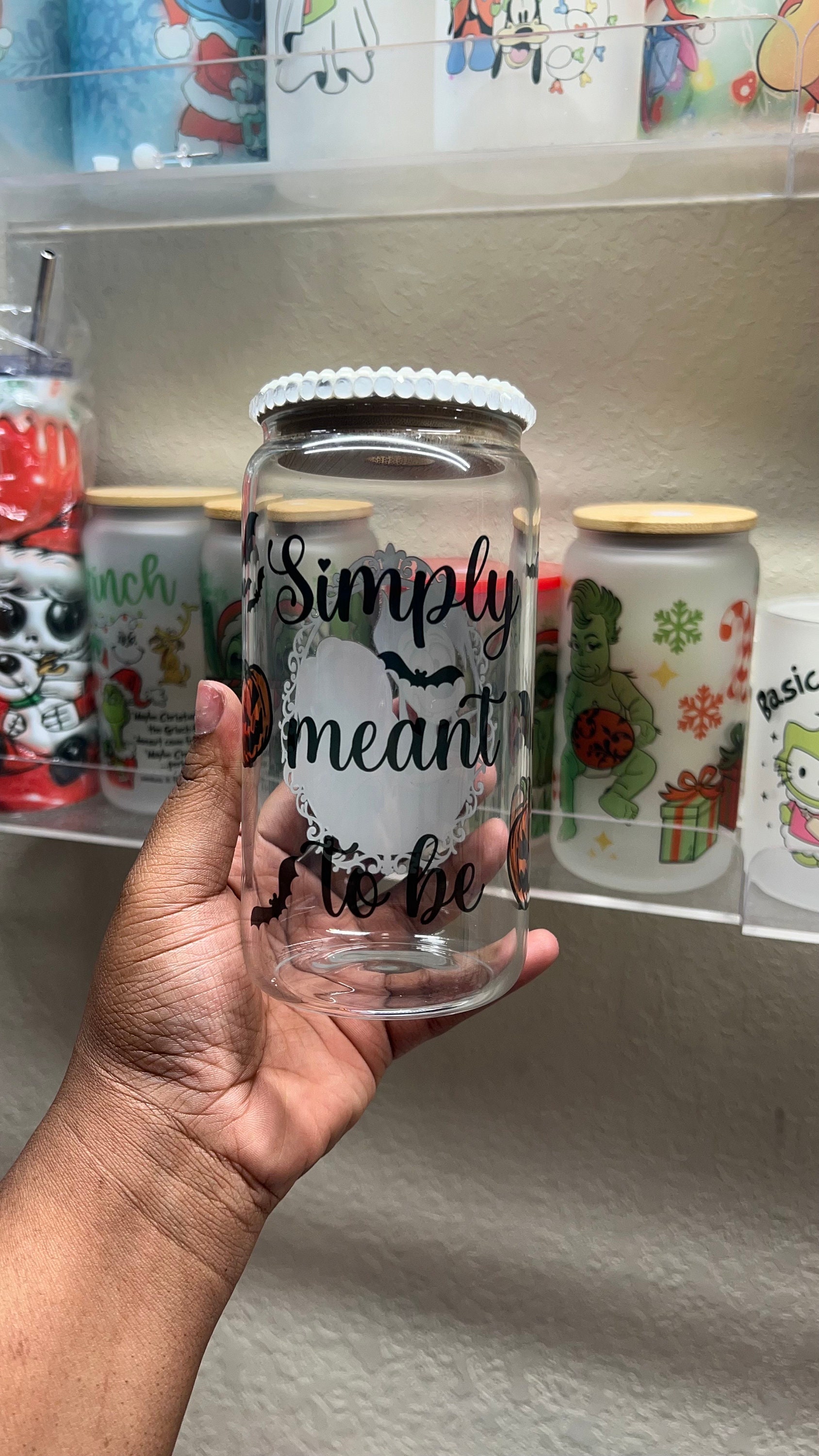 Jack and Sally Glass Max and Rox Goofy Movie Frosted Glass - Etsy