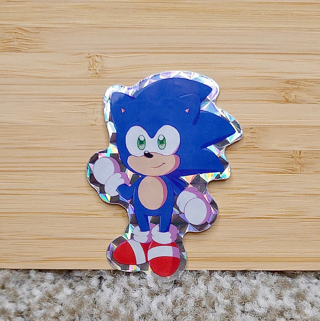 Sonic the Hedgehog Sticker: Prismatic Glossy Vinyl, Laptop Decal - Etsy