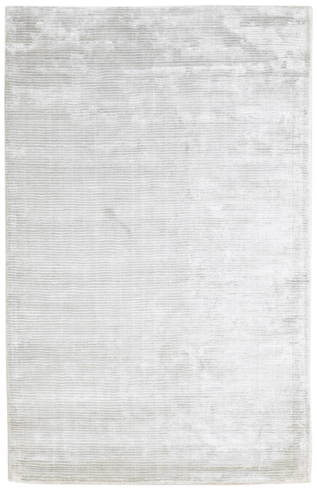 Art Silk Rug Silver Rug 5' X 7' Modern Handloom Scandinavian Solid Room ...