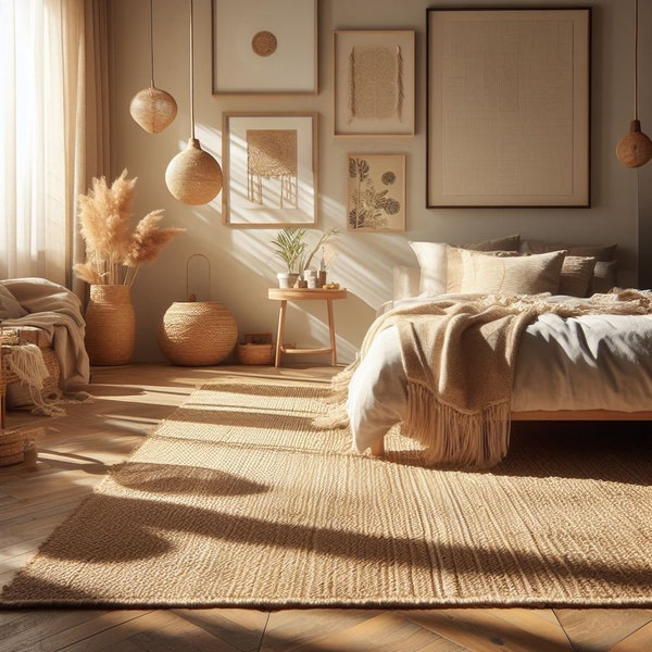 Round Jute Rug - Etsy