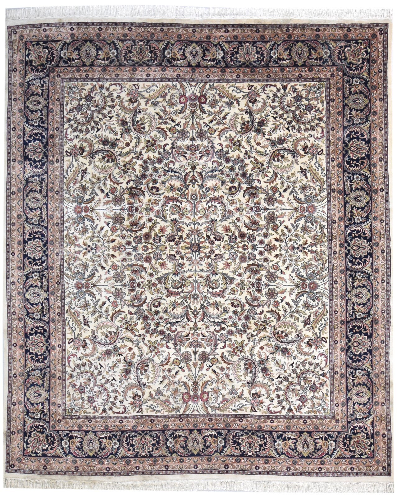 Cream 8x10 Wool Rug 8' X 10' Persian Hand Knotted - Etsy