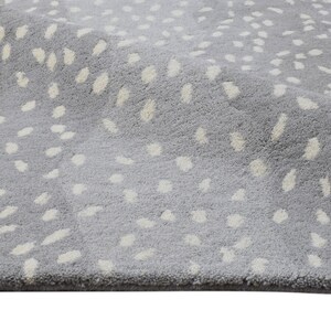 Antelope Rug Blue Wool Area Rug Runner Handmade, Grey Antelope 8x10 ...