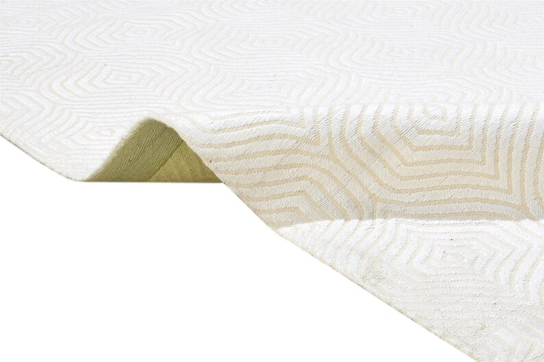 Art Silk Rug Off-white Rug 5X7 Modern Jacquard Loom - Etsy