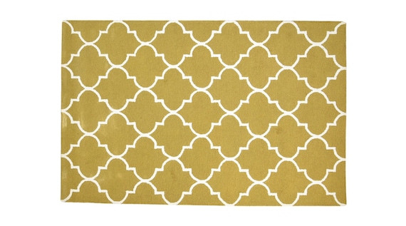 5' X 8' Rug Wool Gold Modern Hand Tufted Moroccan - Etsy UK