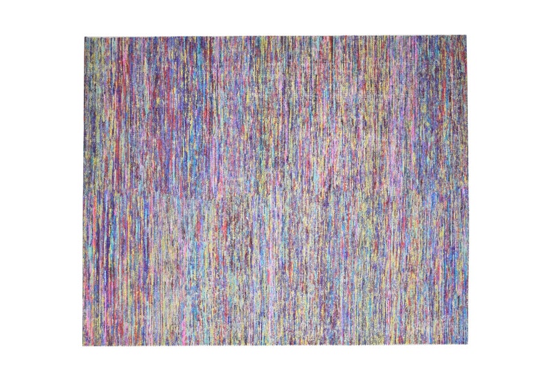 Rayon From Bamboo Multi Color Rug 8X10 Modern Hand Woven - Etsy