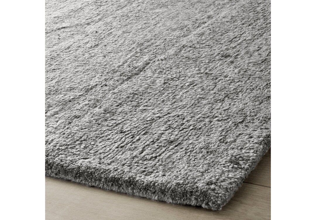 Grey Rug for Living Room, Wool Rug for Bedroom Hand Knotted Wool Rug - Etsy