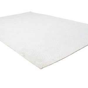 Art Silk Rug Off-white Rug 5X7 Modern Jacquard Loom Scandinavian ...