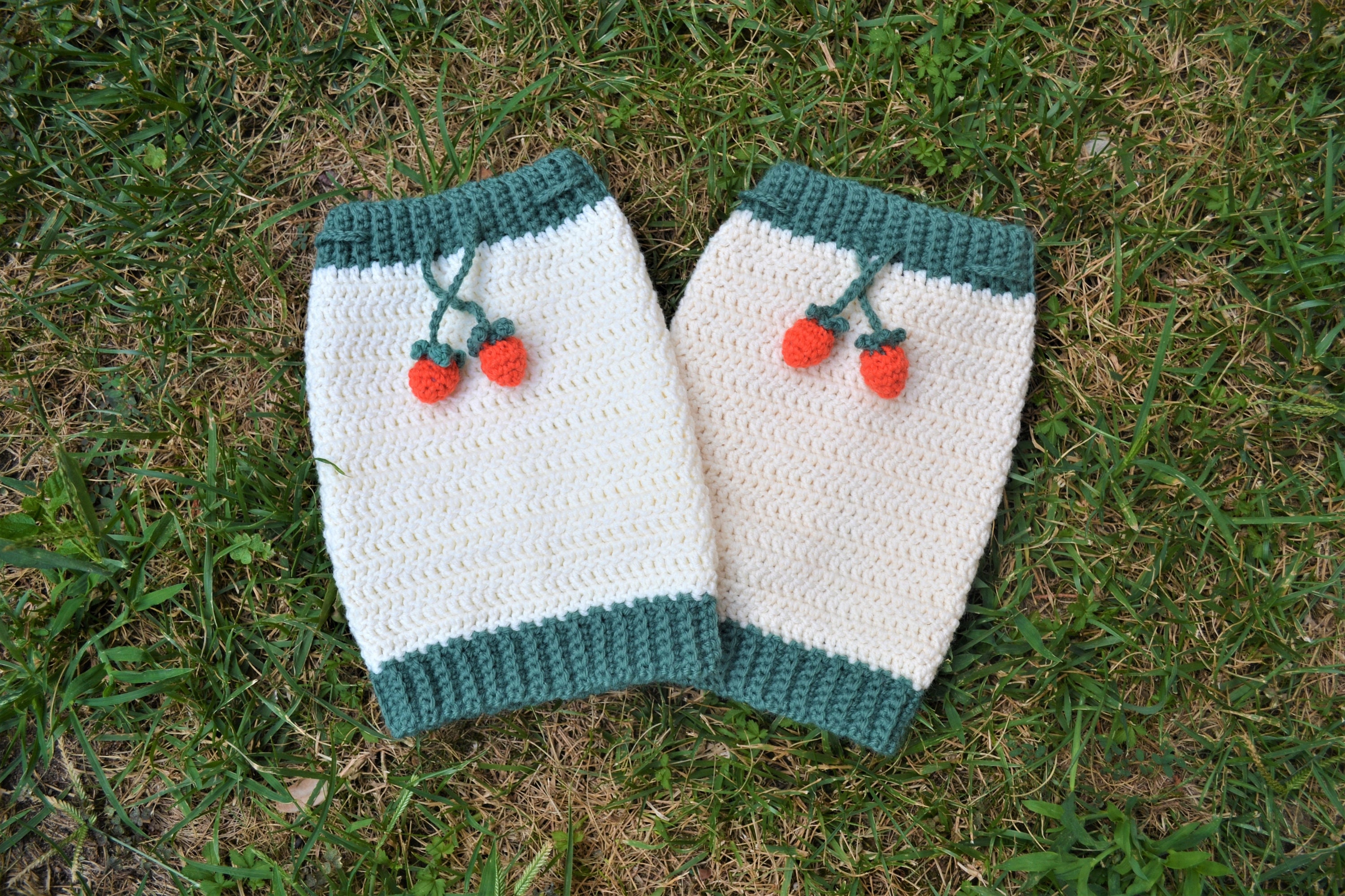 Chauffe-jambes à La Fraise Au Crochet - Etsy
