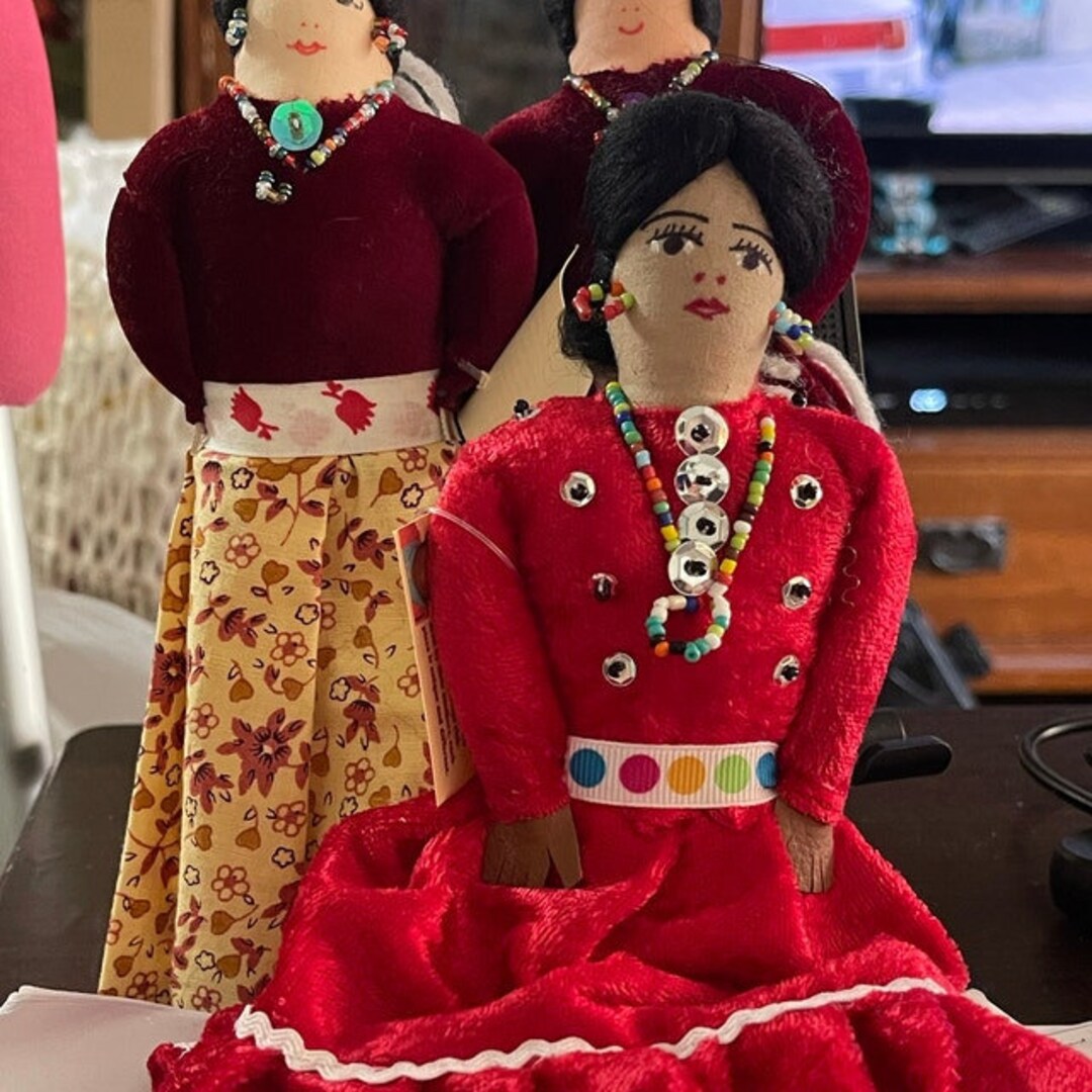 Dolls 2 Navajo Larger 9" Dolls Handmade Native American Custom Navajo ...