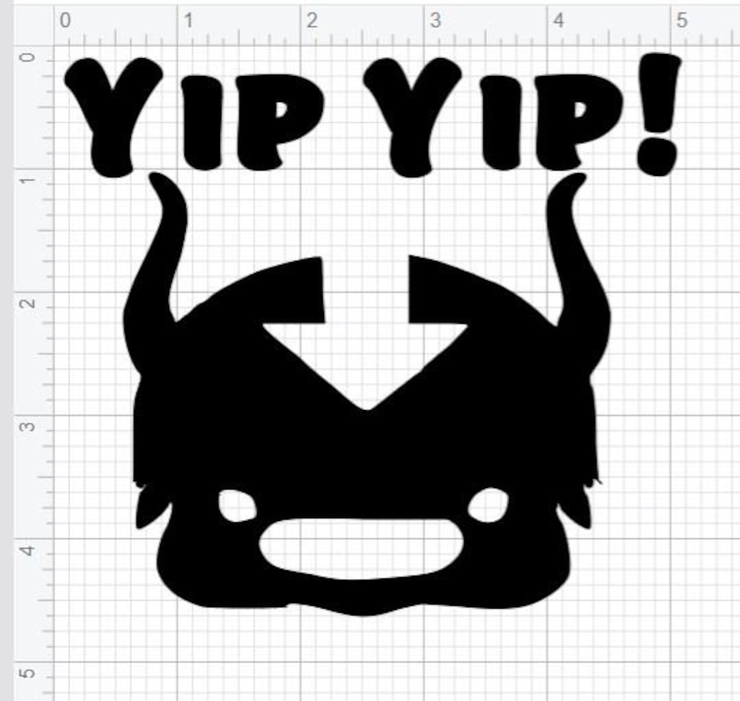 Appa Yip Yip Decal - Etsy