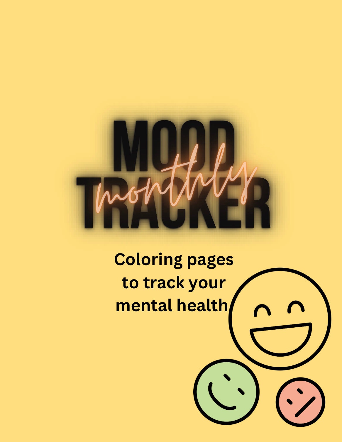 Monthly Mood Tracker Bullet Journal - Etsy
