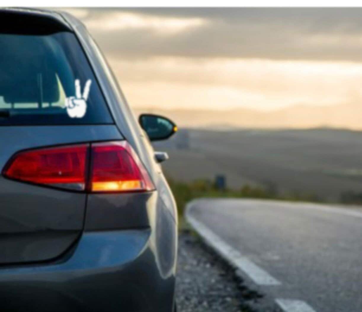 Peace Hand Sign Decal - Etsy