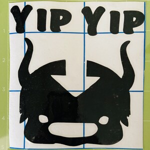 Appa Yip Yip Decal - Etsy