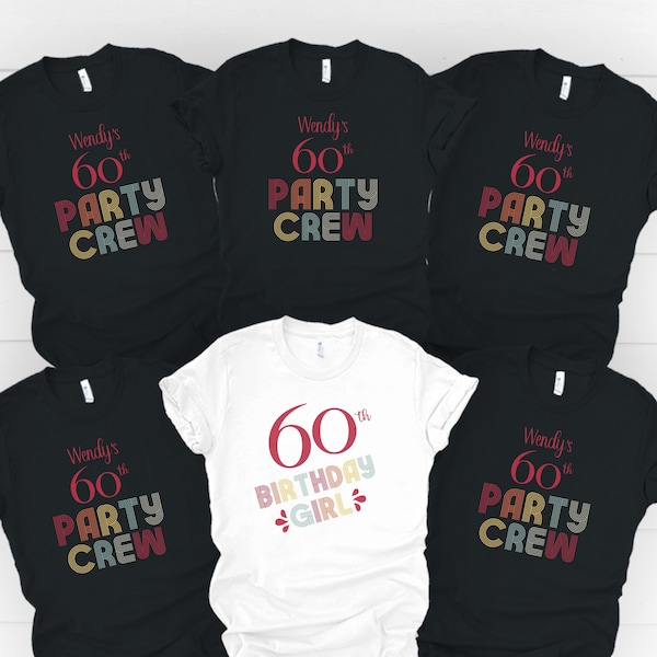 60th Birthday Crew Tanks - Etsy