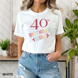 Custom 40th Birthday Party Shirts, Personalized 40th Birthday Shirt ...