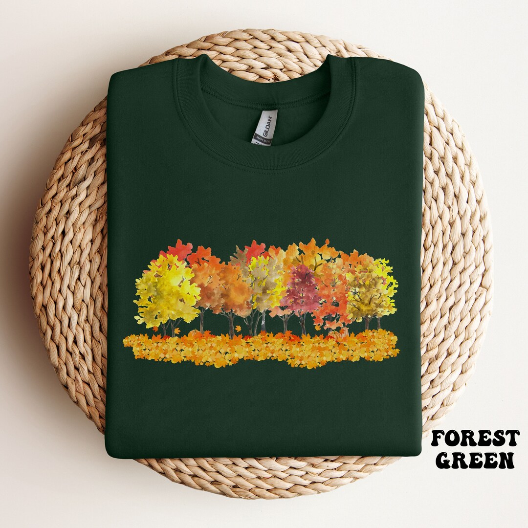Womens Fall Leaves Shirt, Halloween Pumpkin Sweatshirt, Fall Sweatshirt ...