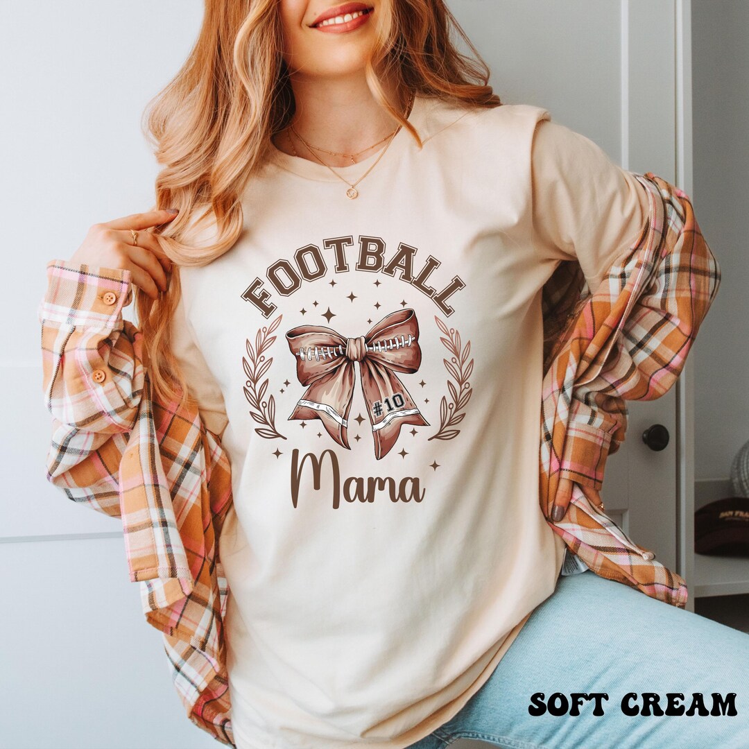 Personalized Mom Football Shirt, Football Mama Shirt, Football Social ...