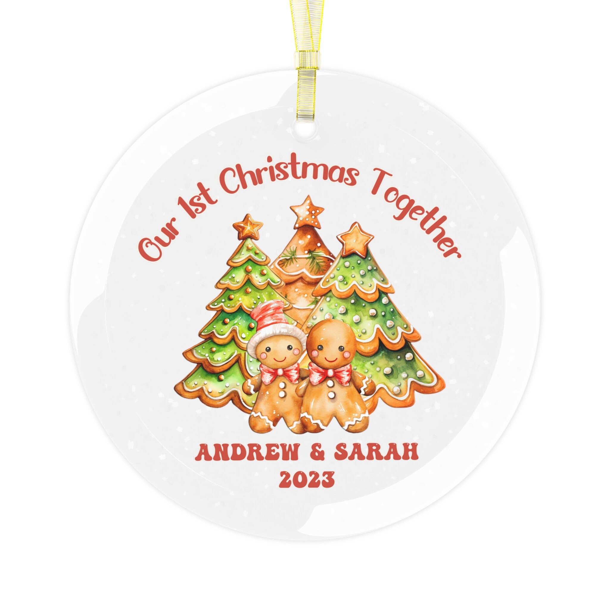First Christmas Together Ornament Couples Ornament - Etsy