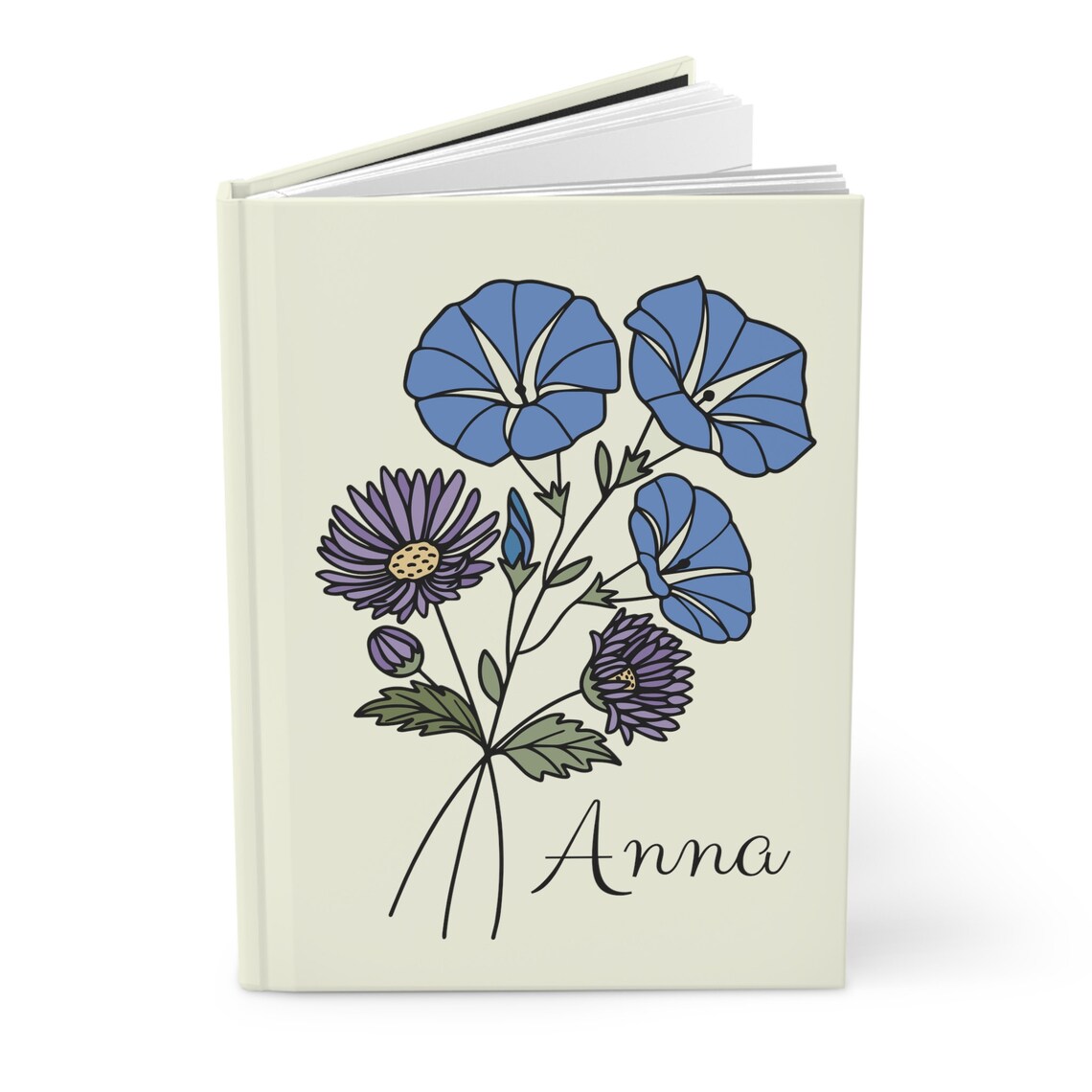 Birth Flower Personalized Journal, Birth Month Flower Gifts, September ...