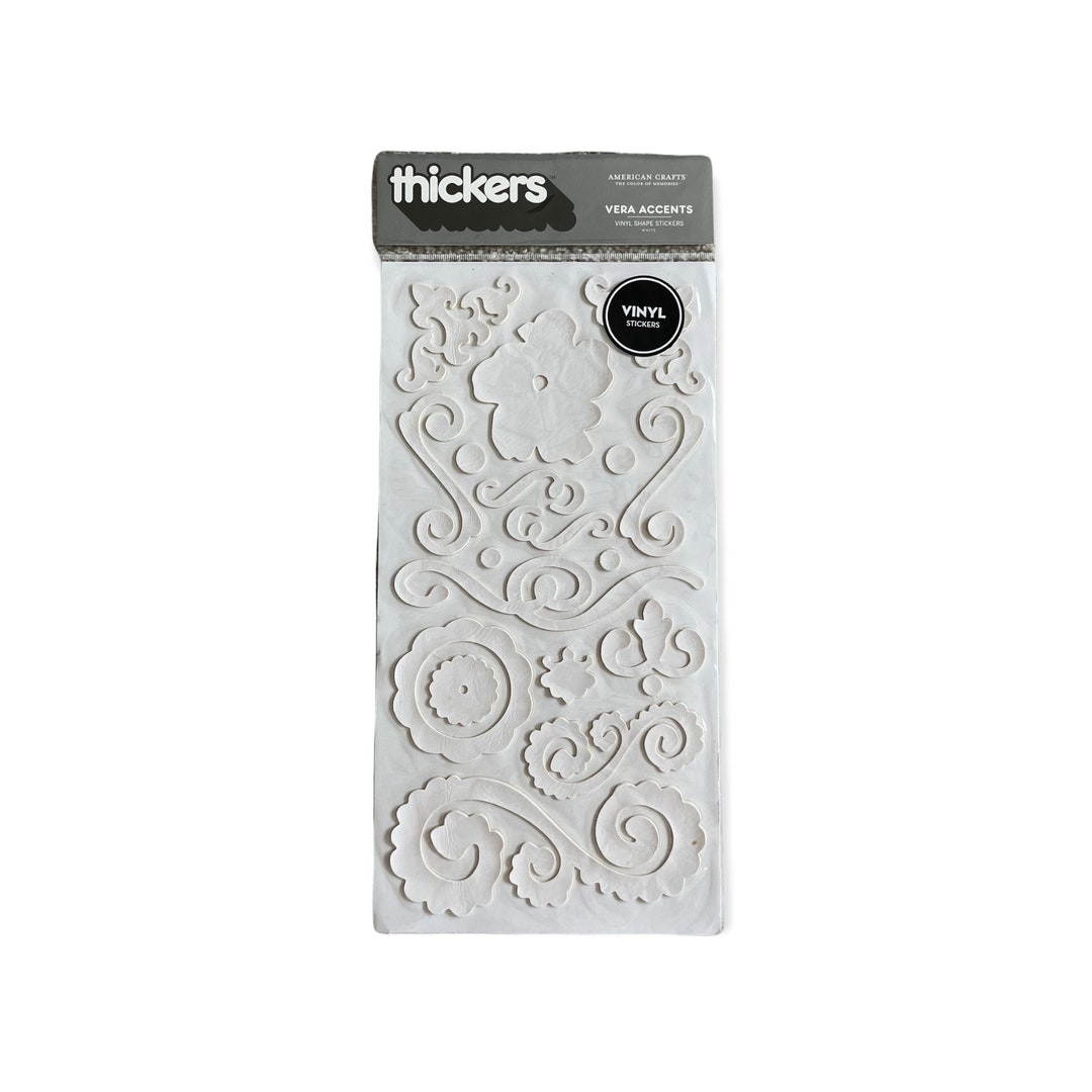 Thickers VERA Accent Stickers by American Crafts White - Etsy