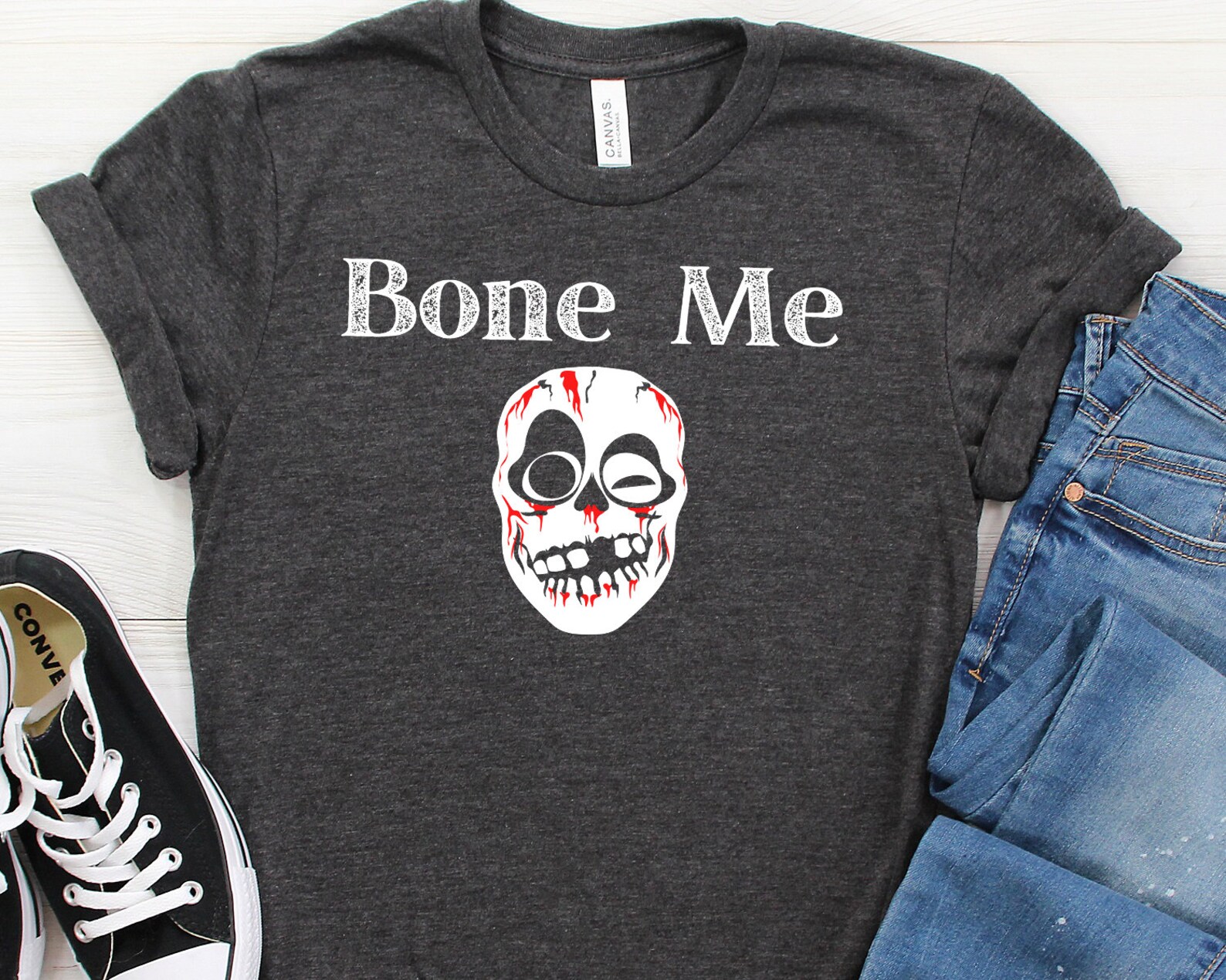 Bone Me Lustige Phrase Halloween Unisex Tee | Etsy