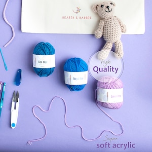 12/24 Pack Acrylic Yarn Skeins - Soft Crochet Yarn for Crocheting ...