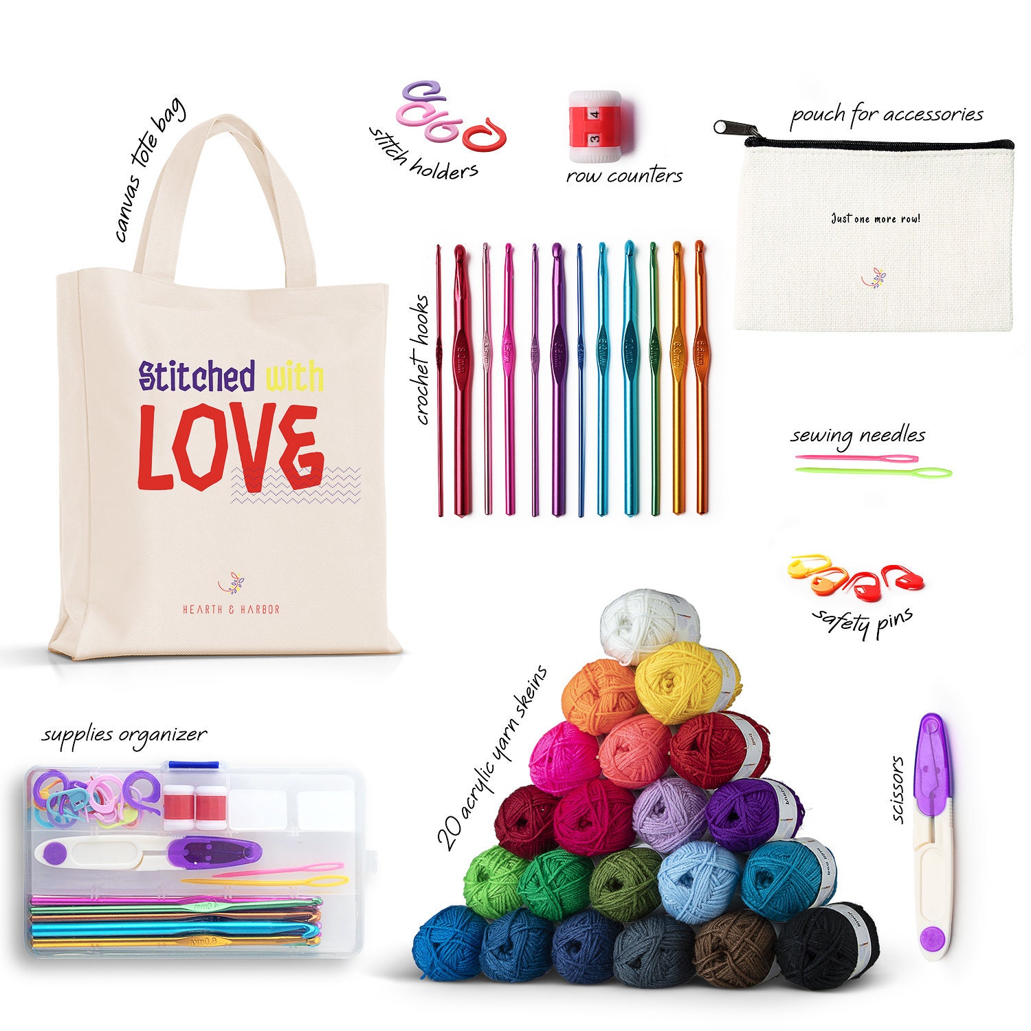 DIY Mini Crochet Kit beginner's Crochet Kit for All Ages - Etsy