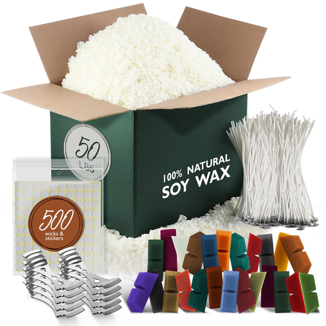 DIY Soy Wax Candle Making Supplies, Candle Making Kit, Candle Making ...