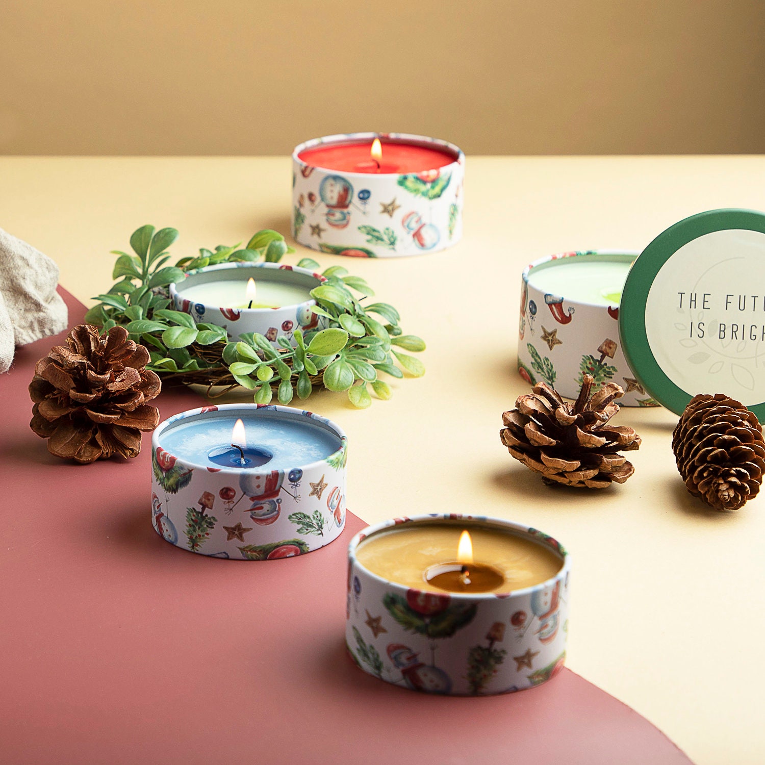 Candle Tin Sets Set of 12 or 24 Metal Round 4 or 8 Oz. - Etsy