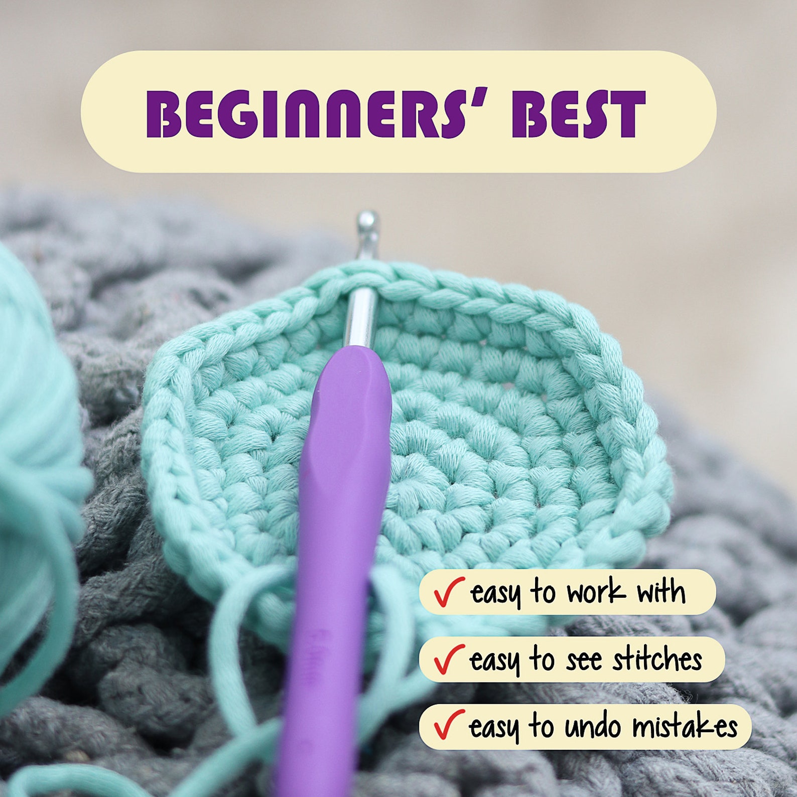 Soft Yarn for Crocheting–crochet & Knitting Yarn, Beginner Yarn With ...
