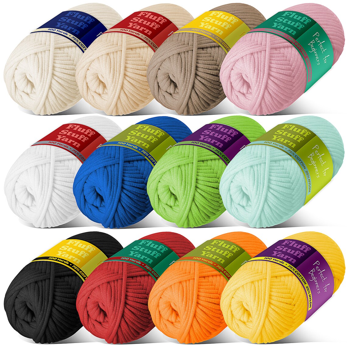 Soft Yarn for Crocheting–crochet & Knitting Yarn, Beginner Yarn With ...