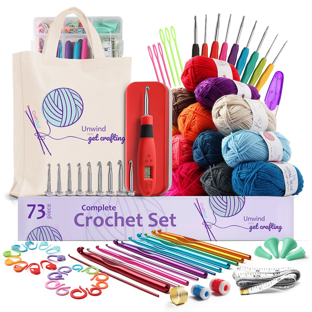 Complete Beginners Crochet Kit - Starter Crochet Kit for Adults and ...