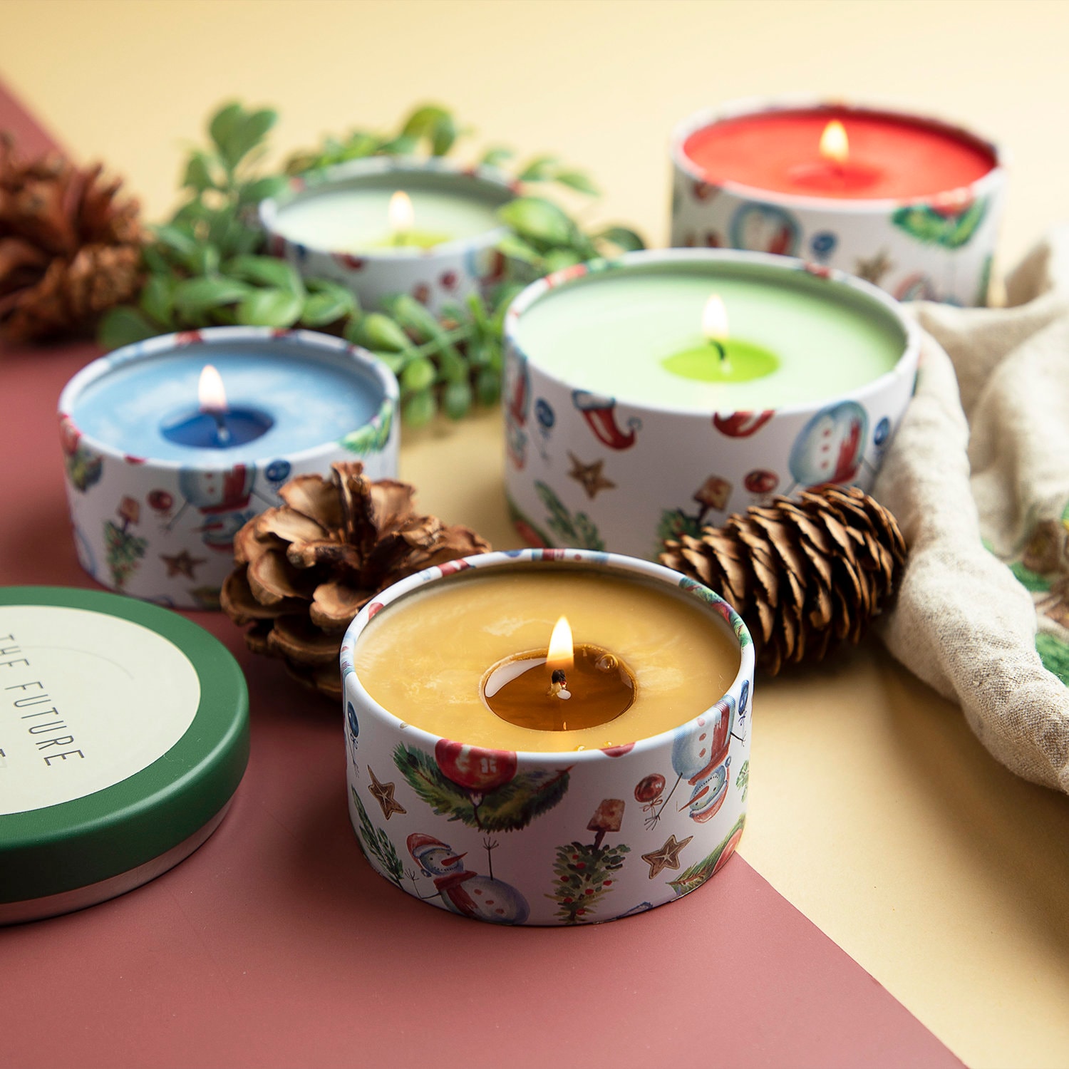 Candle Tin Sets Set of 12 or 24 Metal Round 4 or 8 Oz. - Etsy