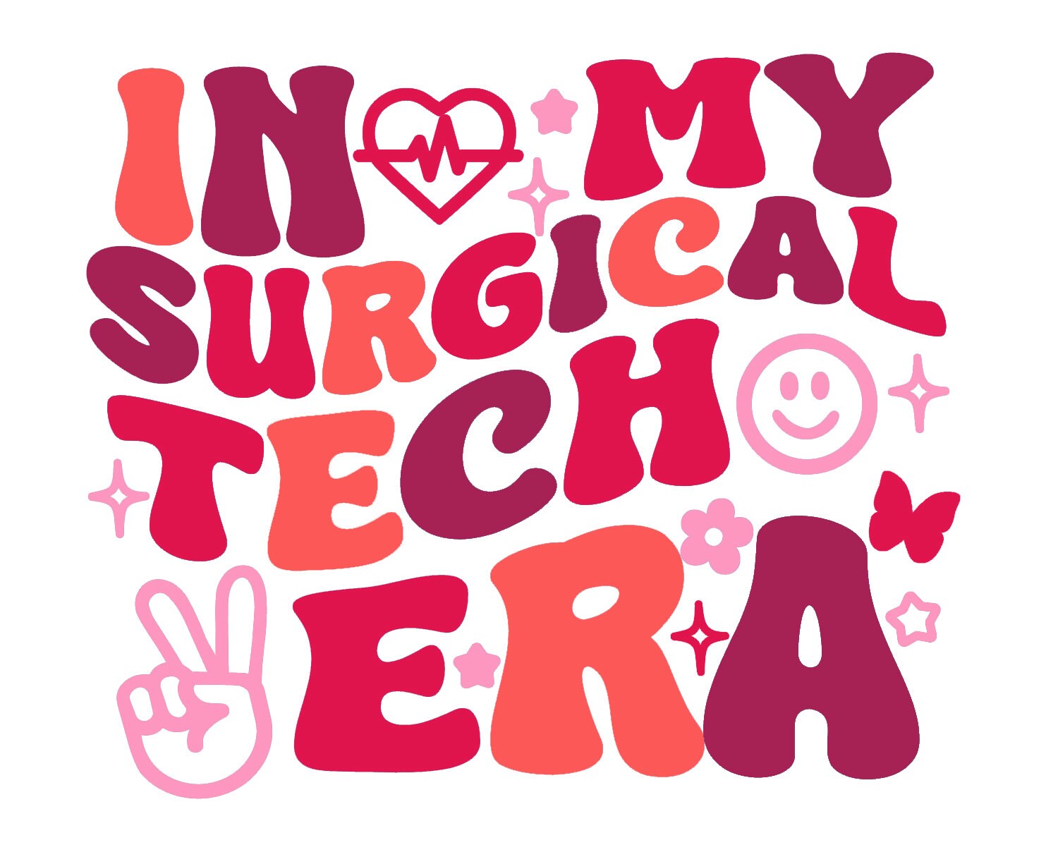 In My Surgical Tech Era Retro Wave SVG Digital Download Groovy Trippy - Etsy